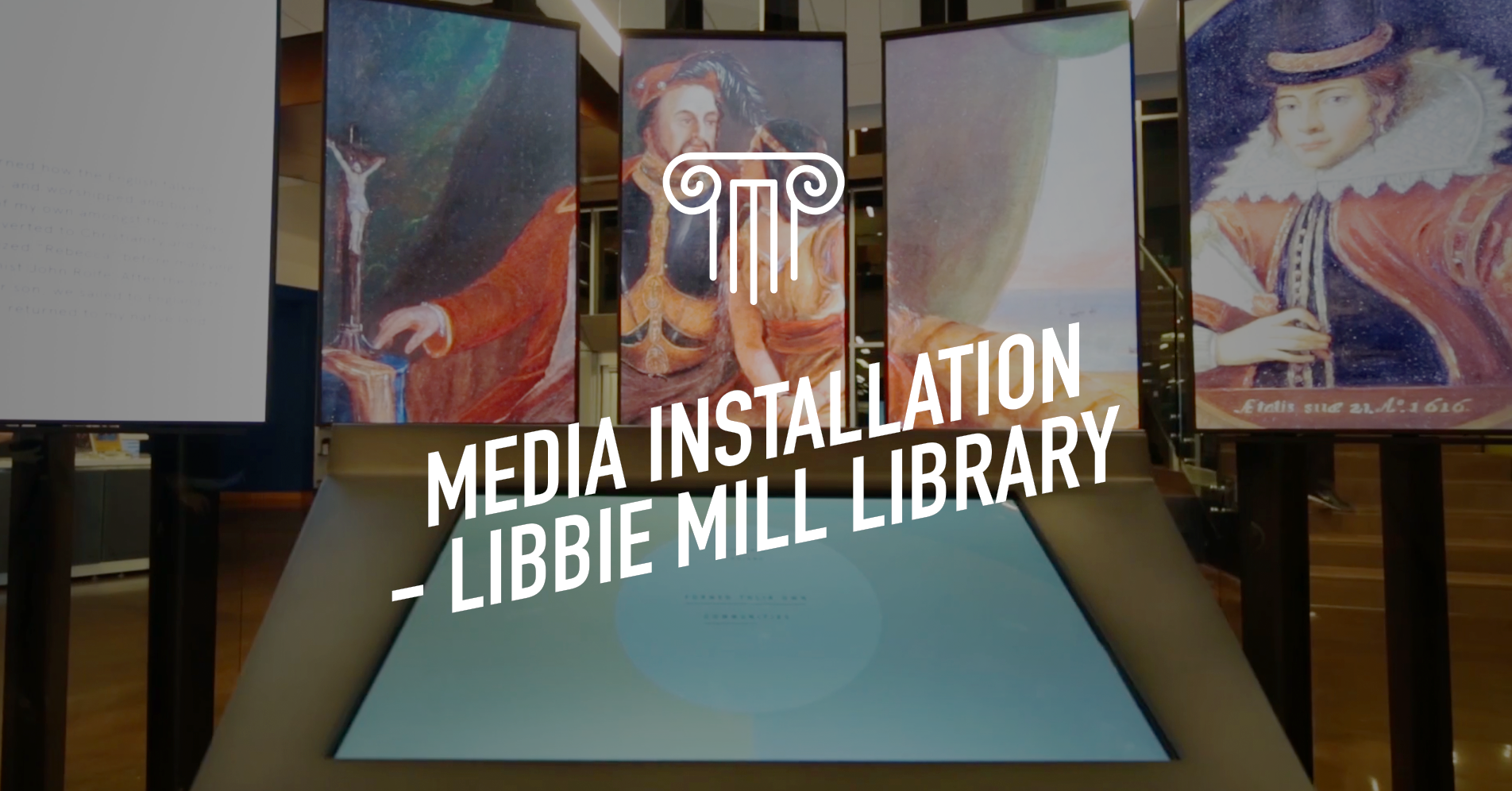 Media Installation - Libbie Mill Library - EVOKE IT | Innovation Studio